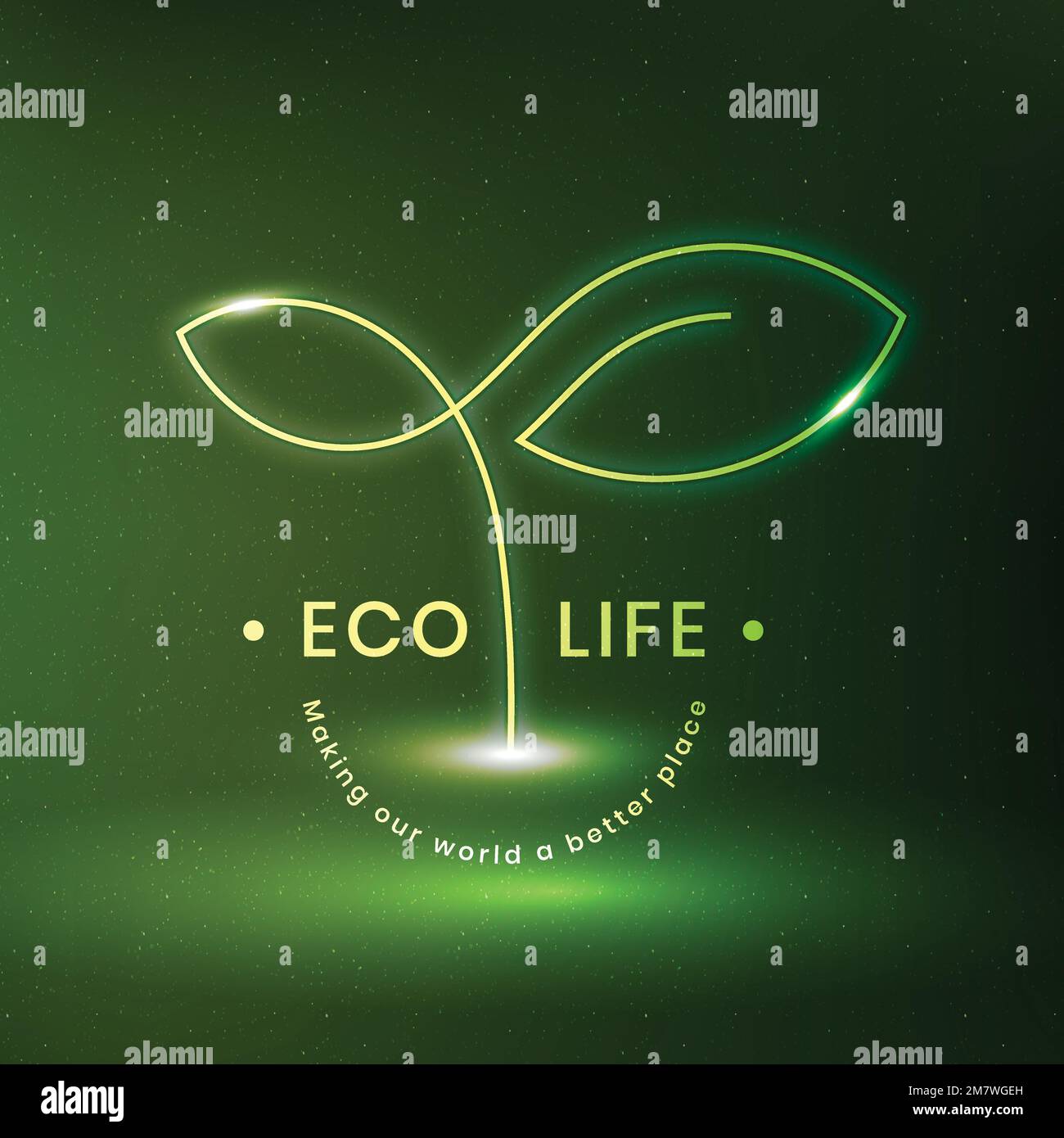 Eco life environmental logo vector with text Stock Vector Image & Art ...