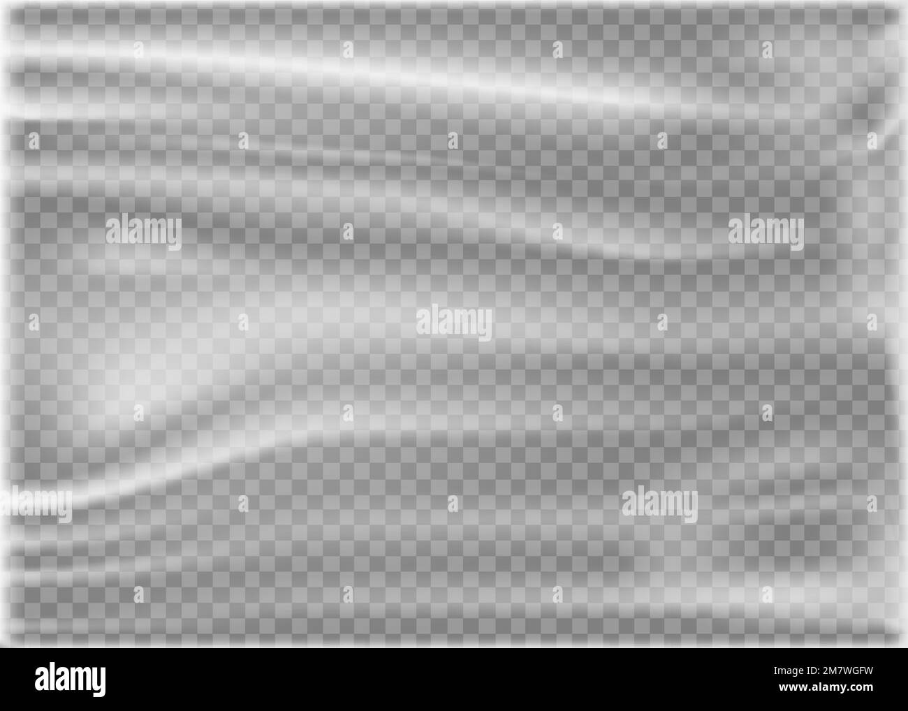 Transparent Polyethylene Plastic Warp. Vector illustration. Eps 10 ...