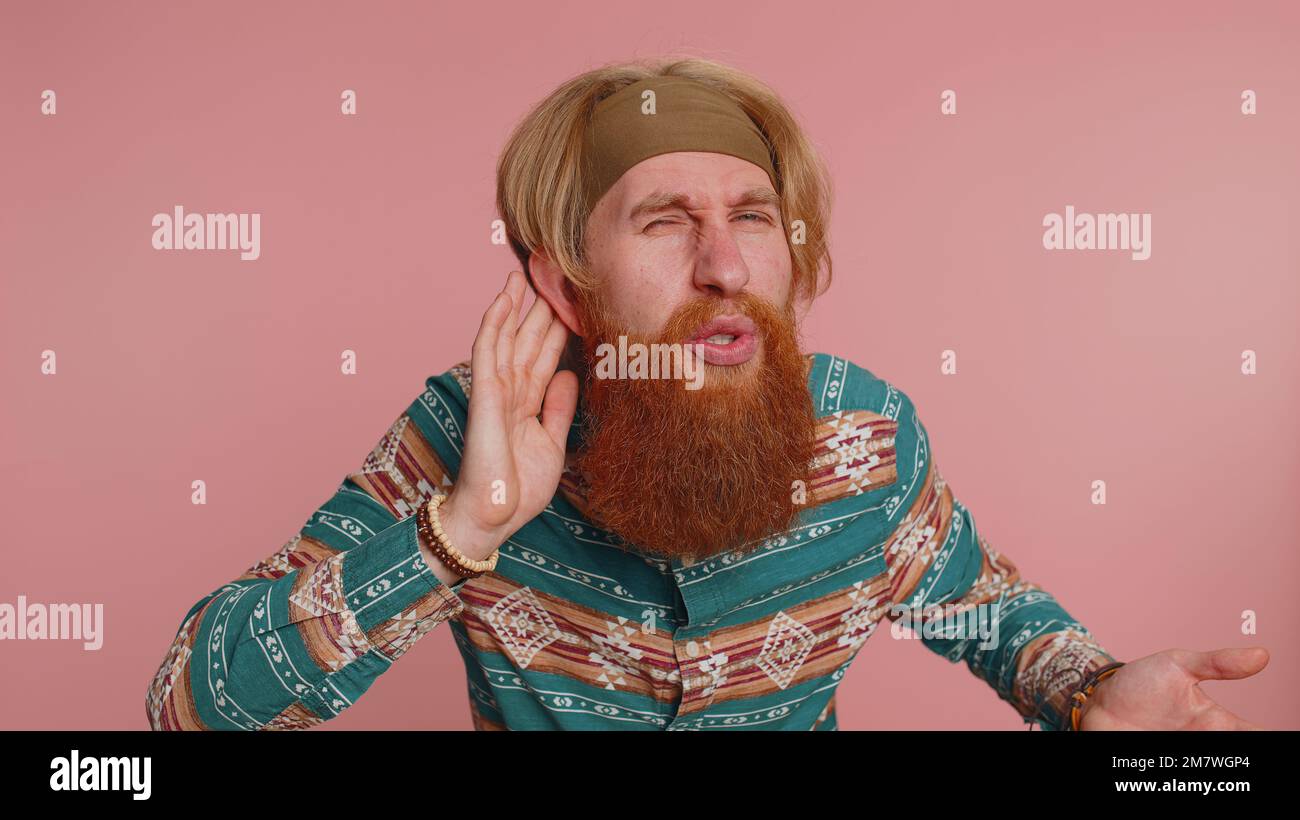 Confused bearded redhead man hi-res stock photography and images - Alamy