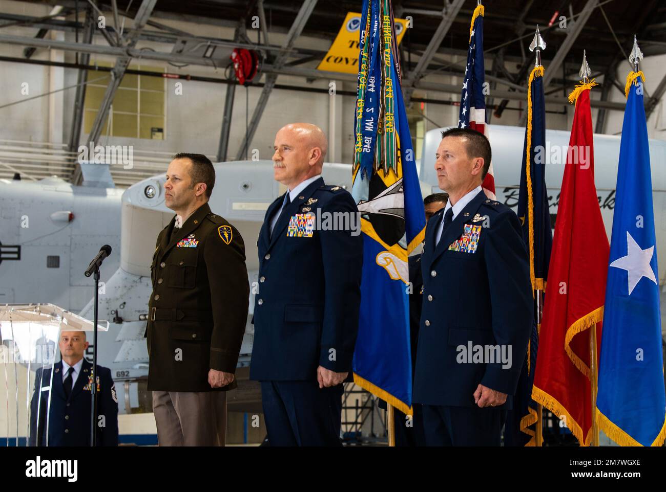 From left, Brig. Gen. Justin L. Mann, Director of the Joint Staff of ...