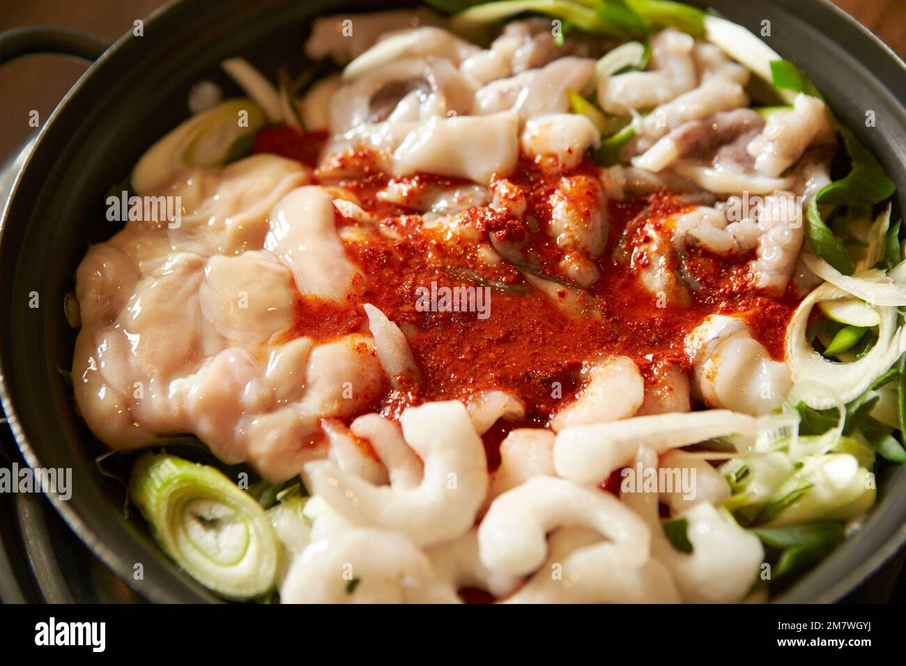 Spicy Octopus Hot Pot,Korean Food Stock Photo - Alamy