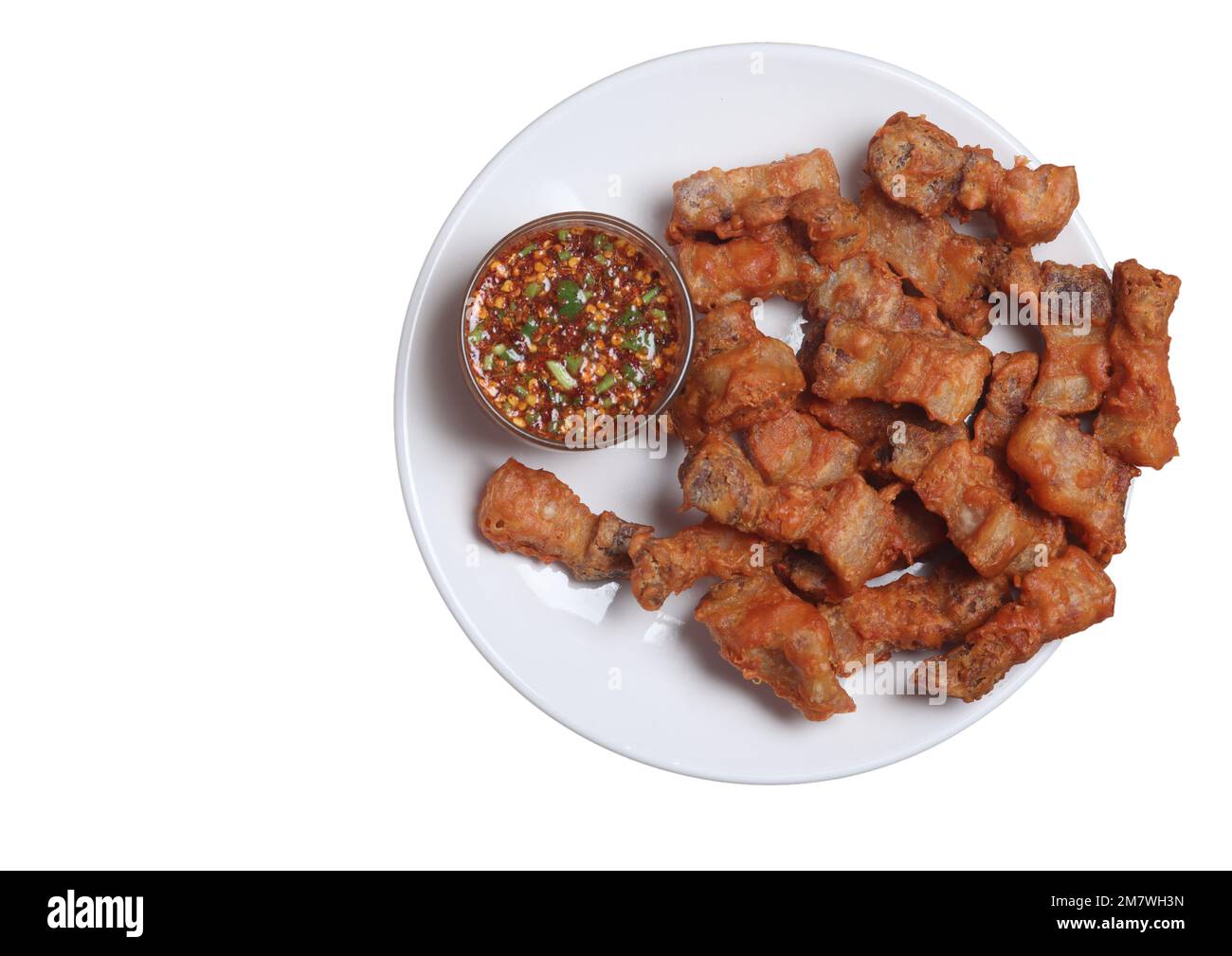 Fried fish meat sausage Cut Out Stock Images & Pictures - Alamy