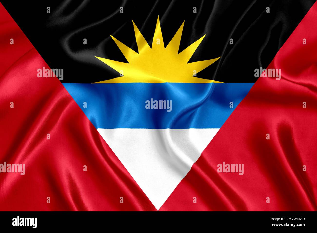 Flag of Antigua and Barbuda Stock Photo - Alamy