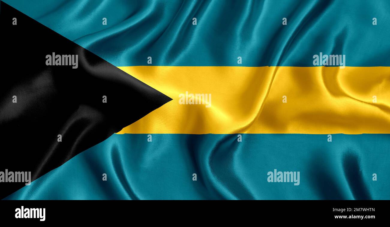 Flag of the Bahamas Stock Photo - Alamy