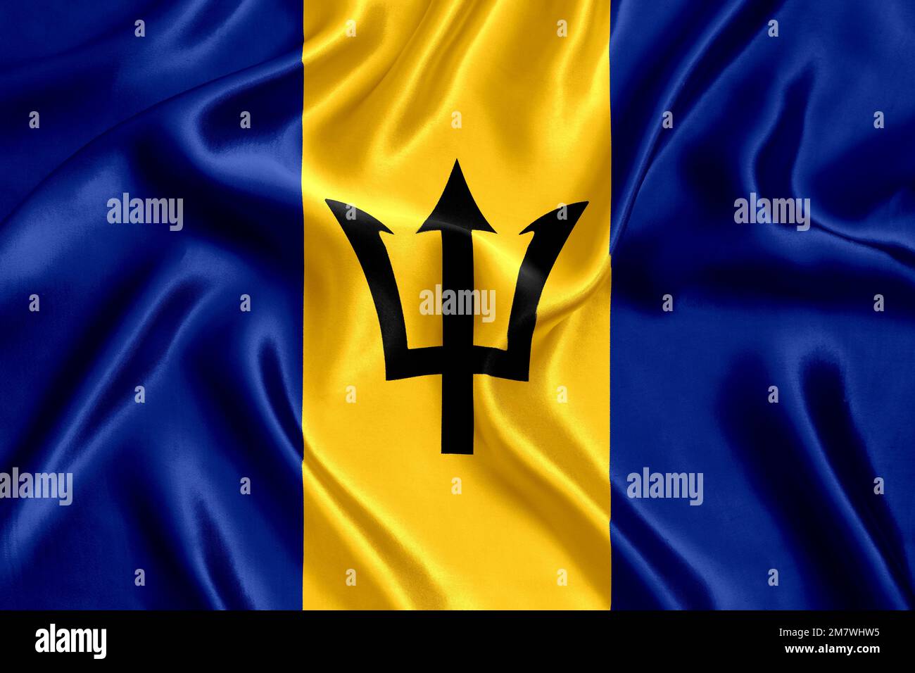 Flag of Barbados Stock Photo - Alamy