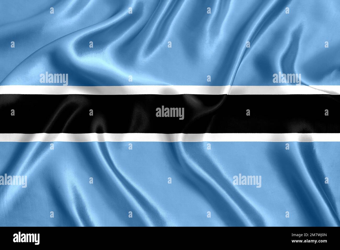 Flag of Botswana Stock Photo - Alamy