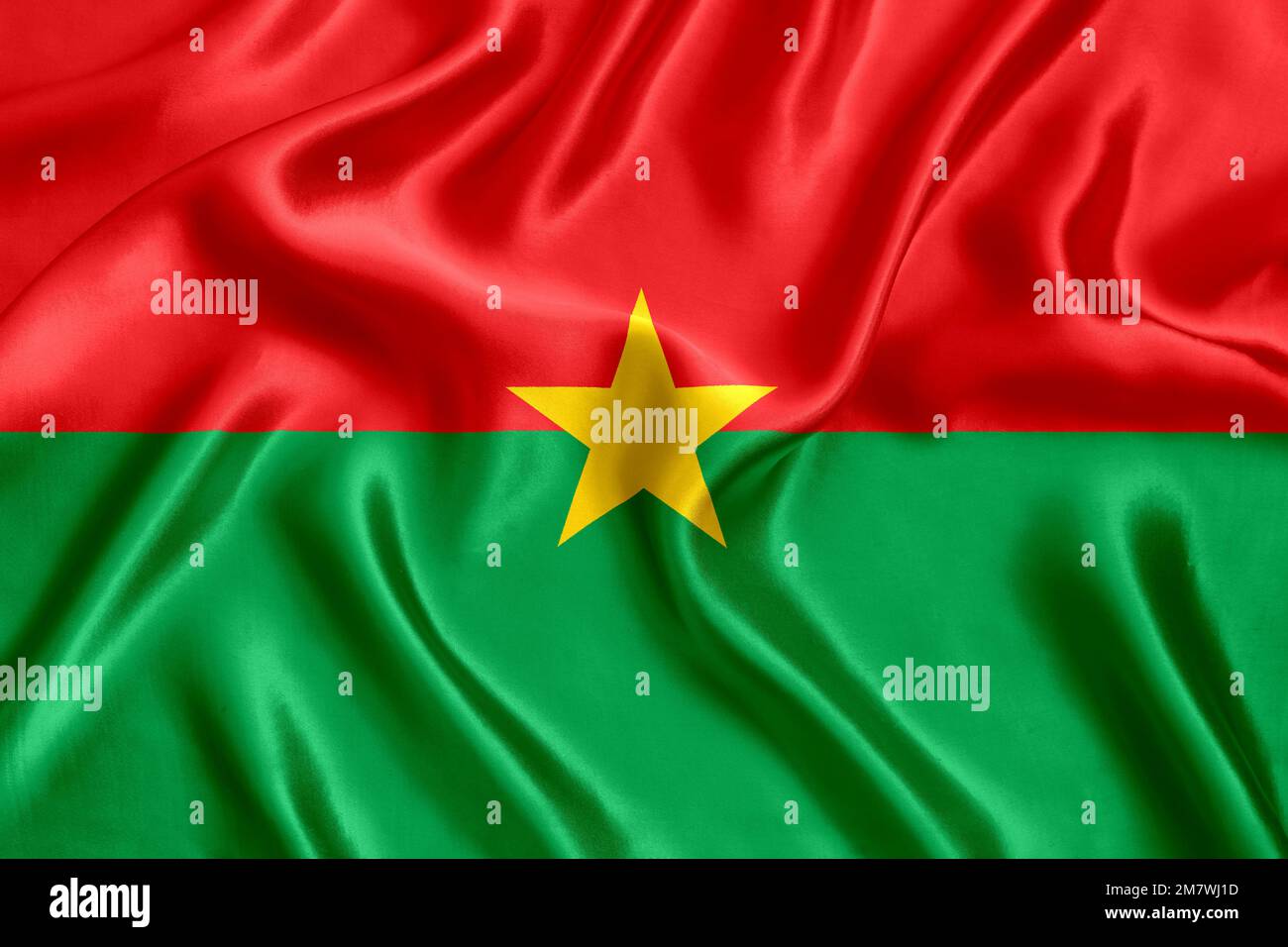 Burkina Faso flag Stock Photo - Alamy