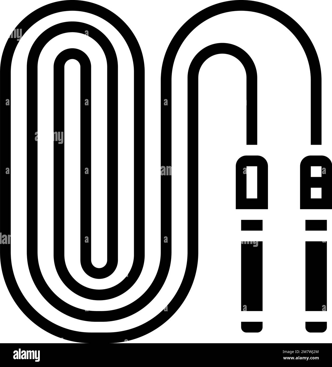 rope fitness sport glyph icon vector illustration Stock Vector Image ...