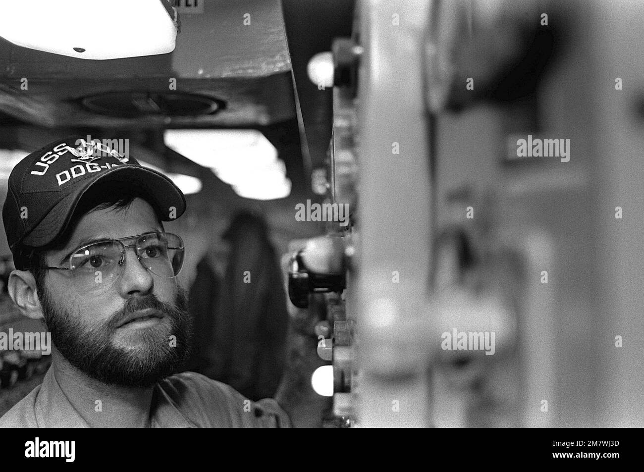 Interior Communications Technician 3rd Class Schubert transfers 50-volt ...