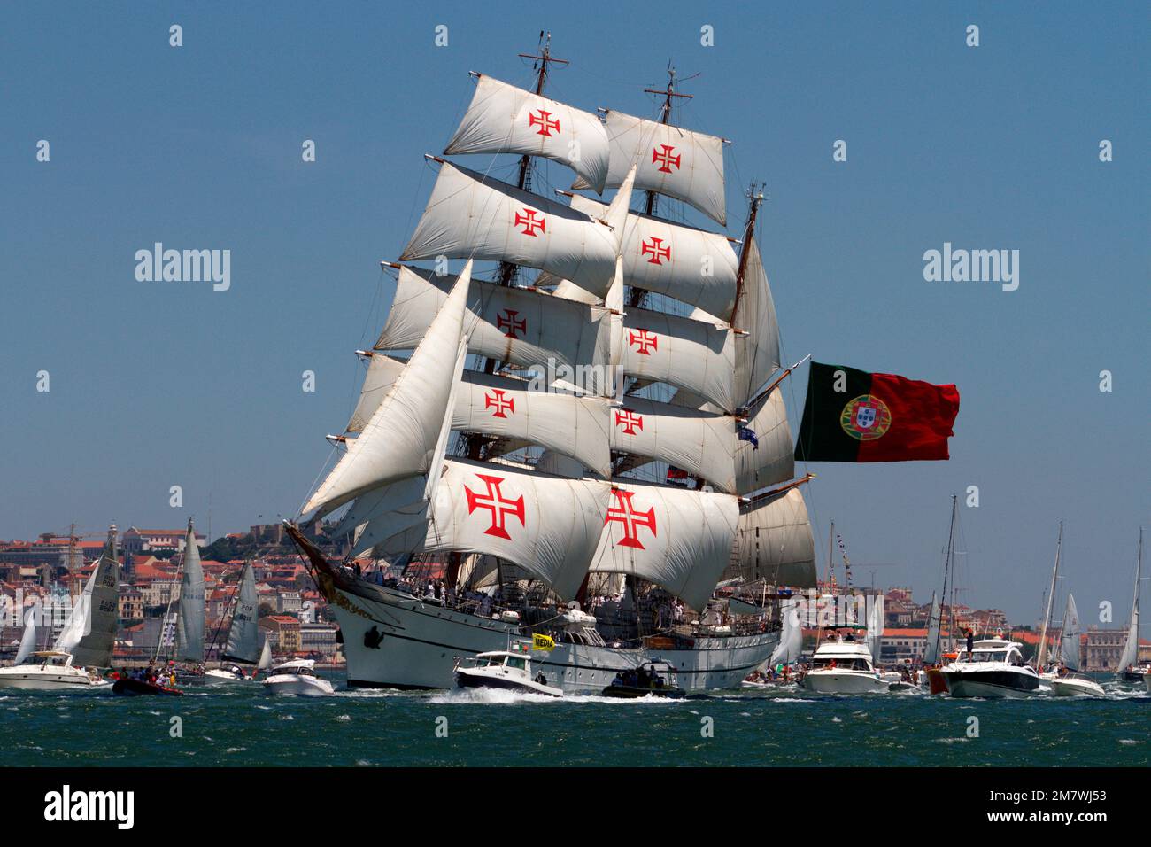 Portuguese Navy tall ship Sagres II, Lisbon, 2012 Stock Photo - Alamy