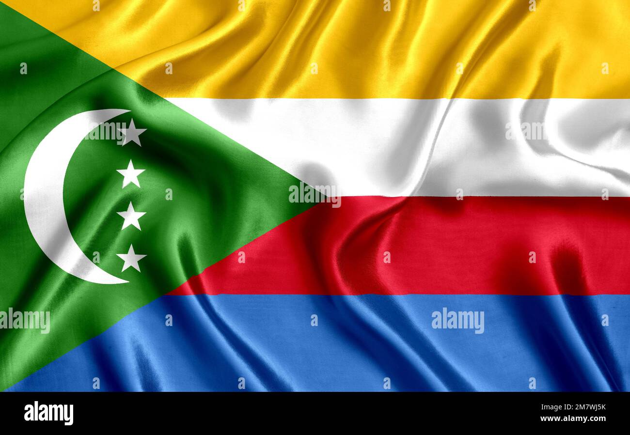 Flag of Comoros Stock Photo - Alamy