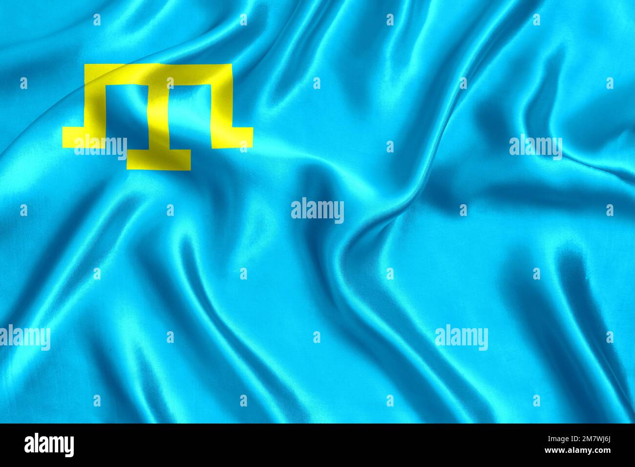 Flag of the Crimean Tatars Stock Photo - Alamy
