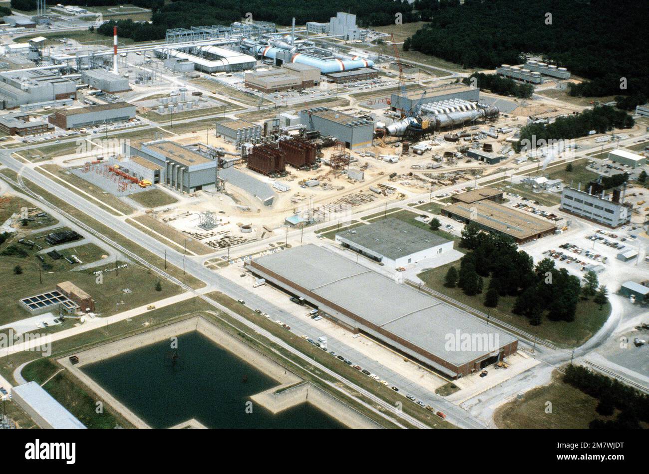 An aerial view (looking east) of the Aeropropulsion System Test ...