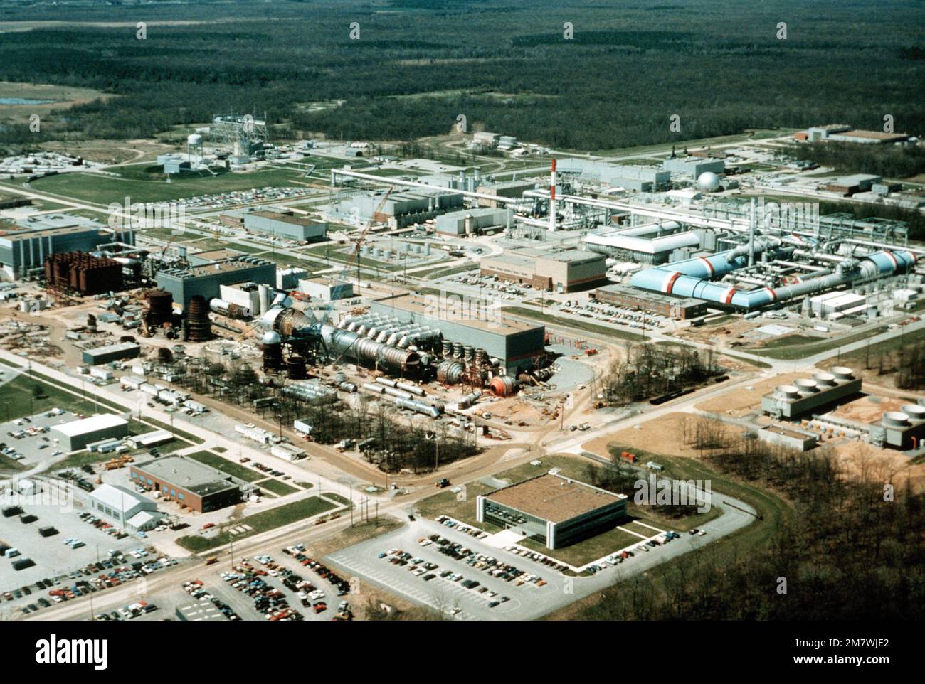 An aerial view (looking west) of the Aeropropulsion System Test ...
