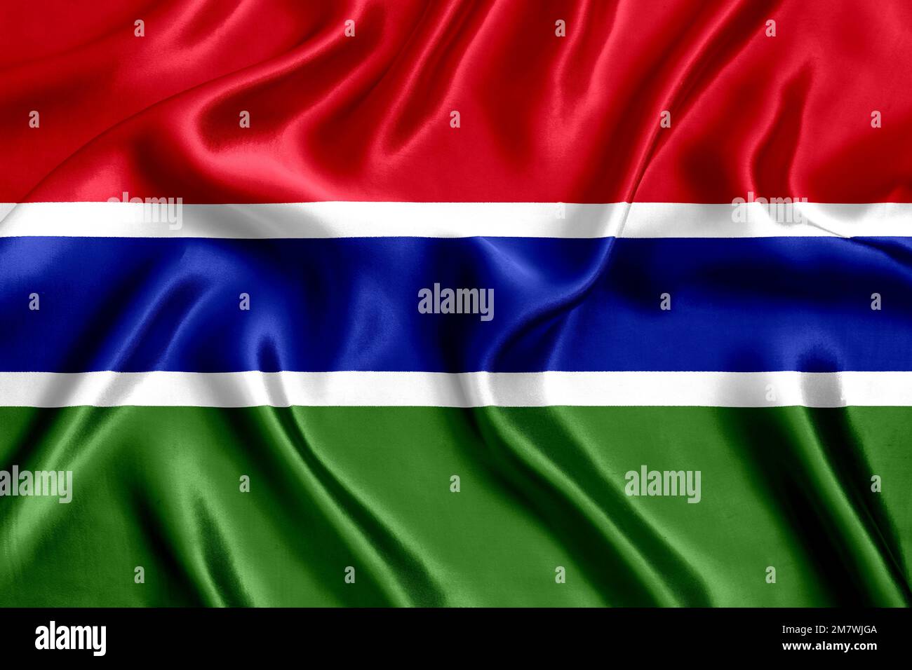 Flag of the Gambia Stock Photo - Alamy