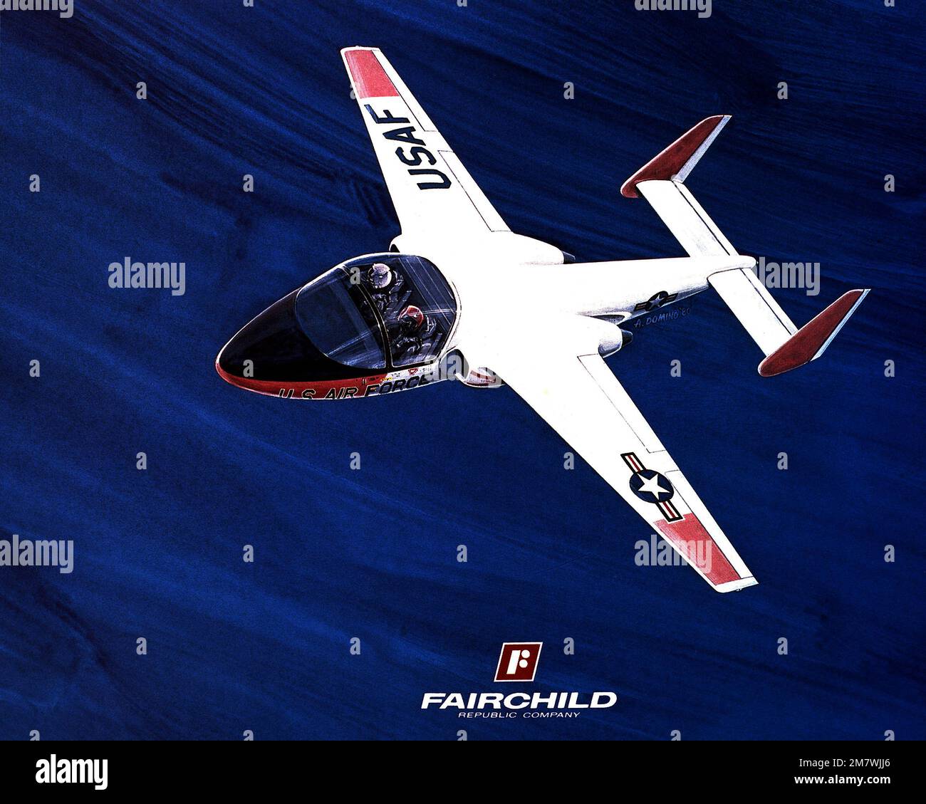 An artist's concept of the Fairchild twin engine aircraft selected to ...