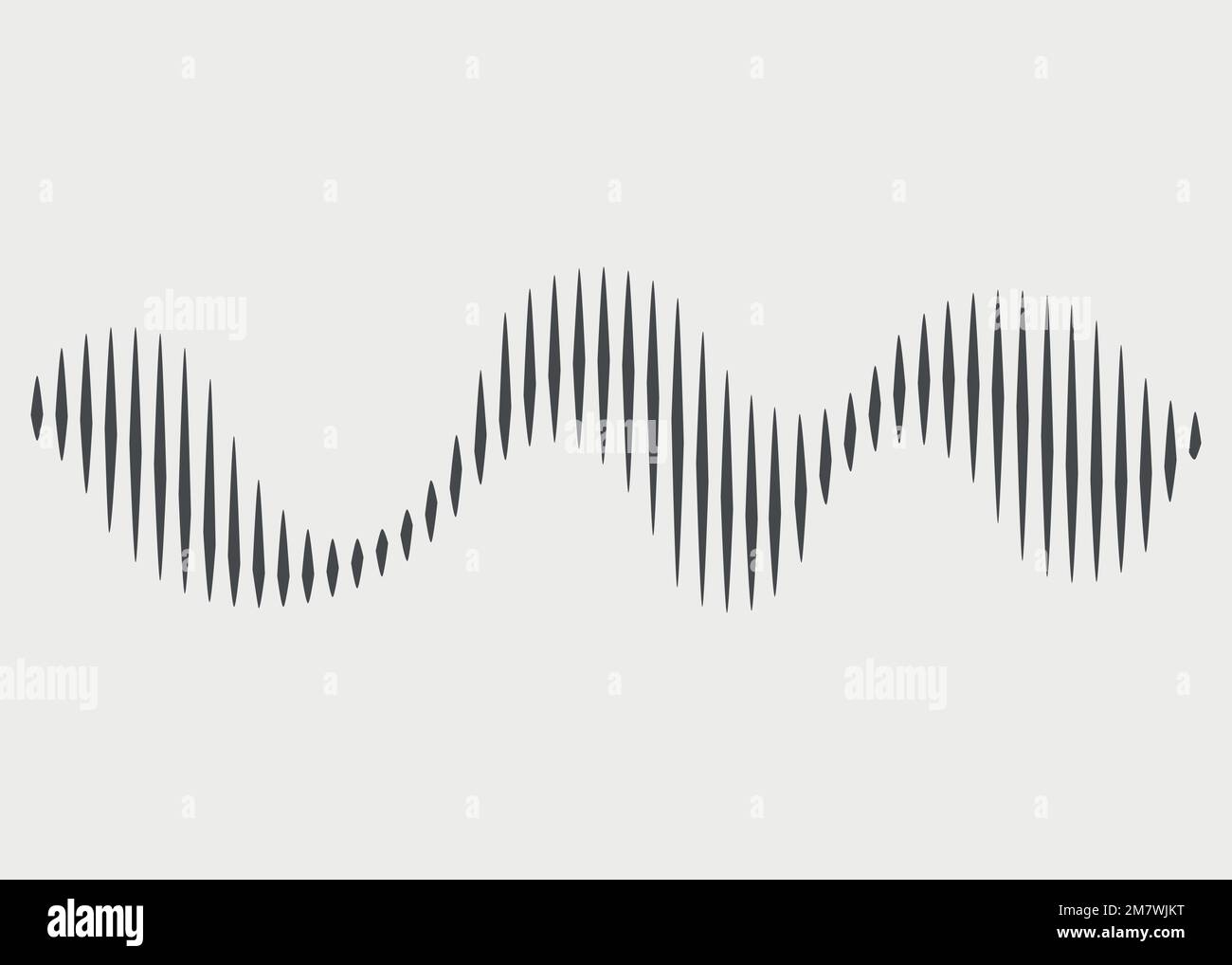 Sound wave rhythm. Sound wave isolated on white background. Vector ...
