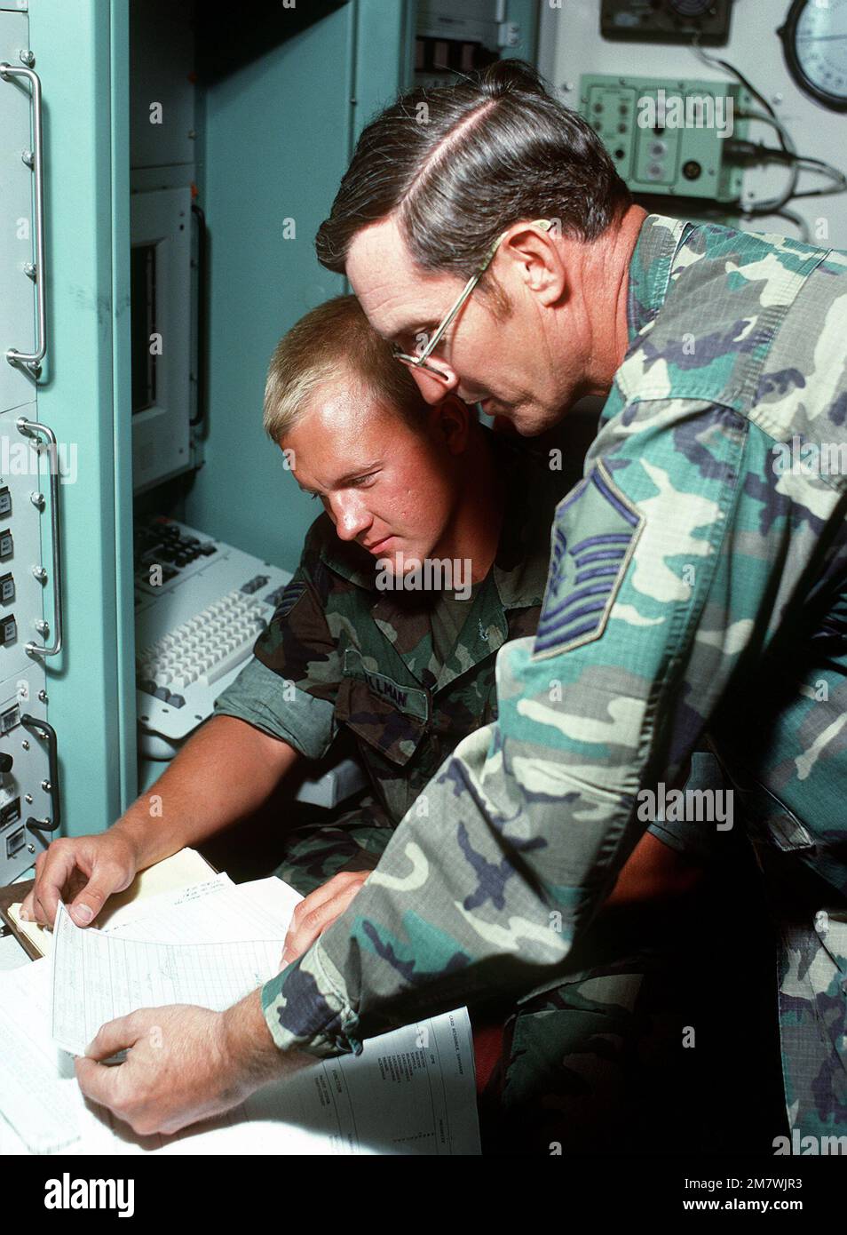 TSGT David Hillman and SMSGT Chuck Blair (left to right), from the ...