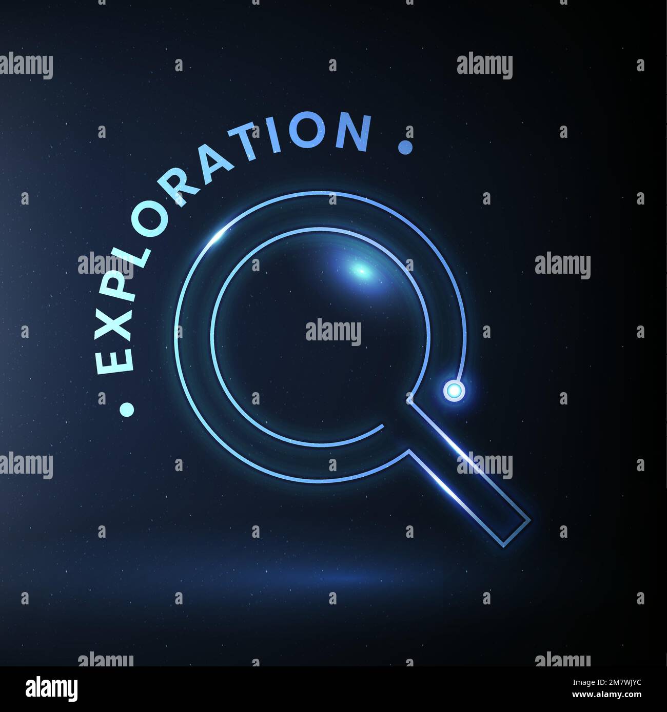 Exploration education logo template vector with magnifying glass ...