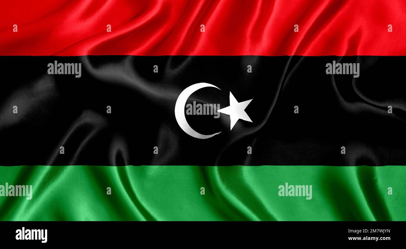 Flag of Libya Stock Photo - Alamy