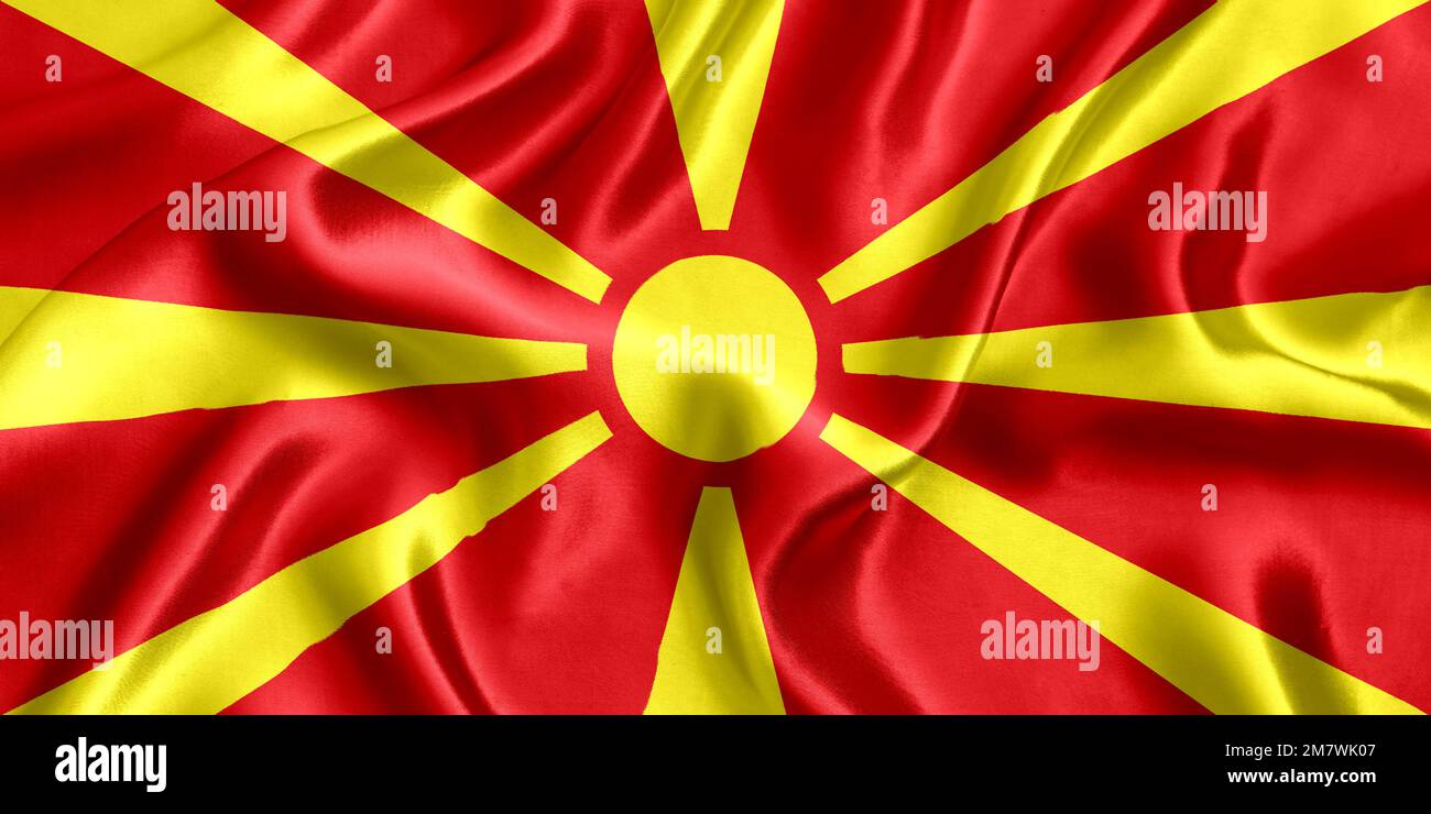 Flag of Macedonia Stock Photo - Alamy