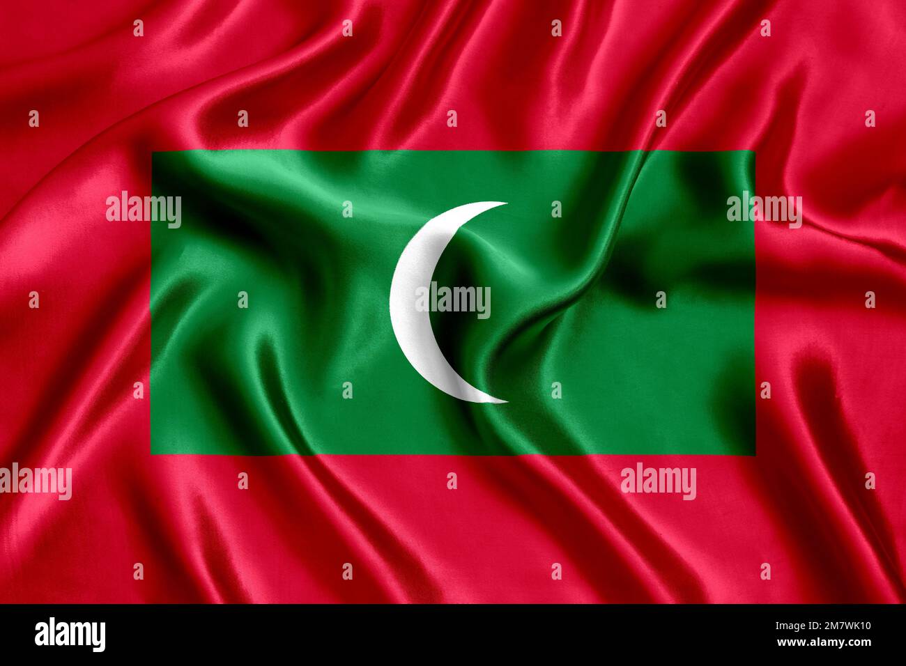Flag of Maldives Stock Photo - Alamy