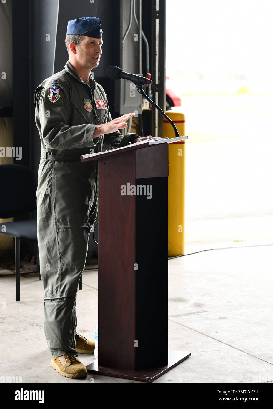 Col. David Halasi-kun, 104th Fighter Wing vice commander addresses ...