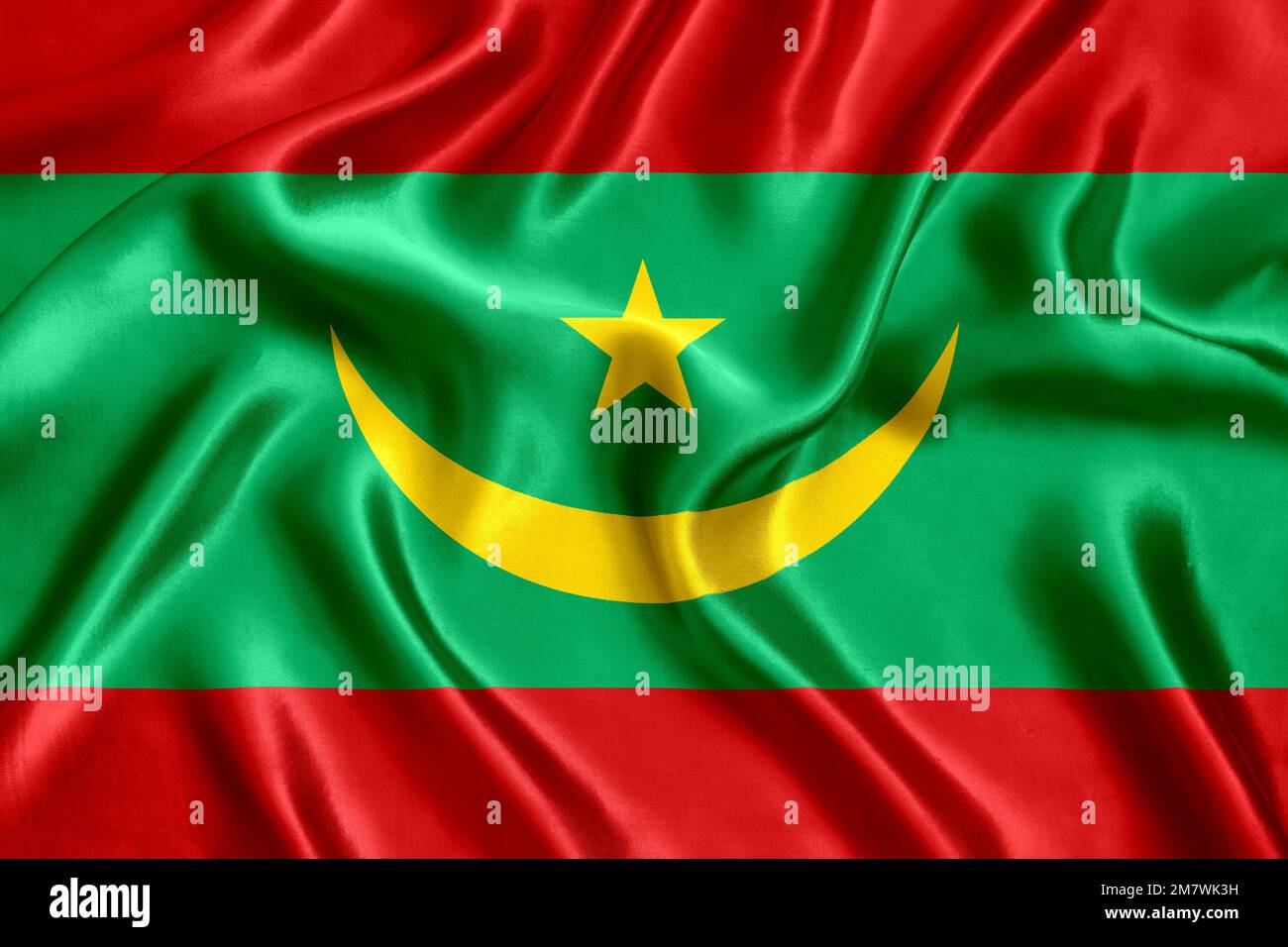 Flag of Mauritania Stock Photo - Alamy