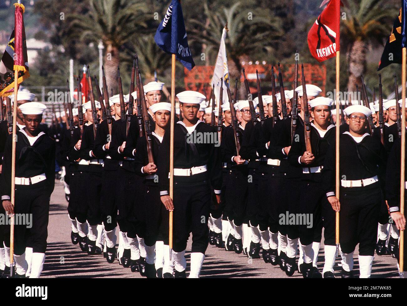 Navy recruits with m 1 rifles hi-res stock photography and images - Alamy