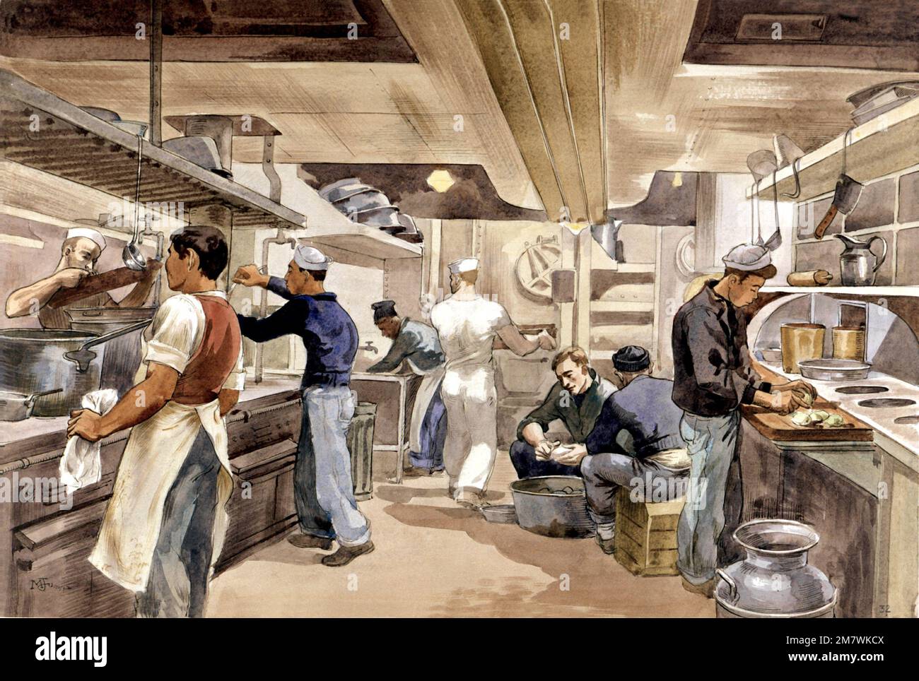 Artwork: "Galley" Artist: Mitchell Jamieson Catalog Number: 32 ...