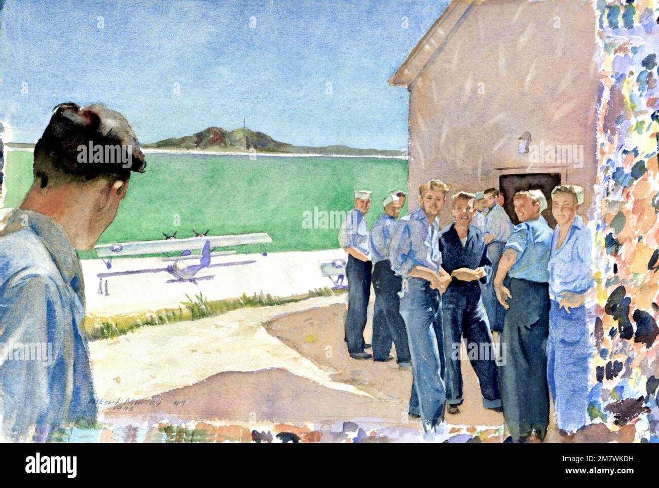 Artwork: "Chow Line" Artist: Albert K. Murray Catalog Number: 47 ...