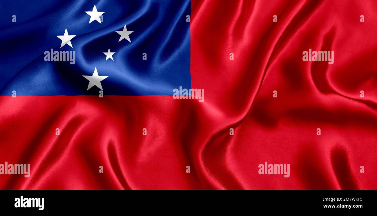 Flag of Samoa Stock Photo - Alamy