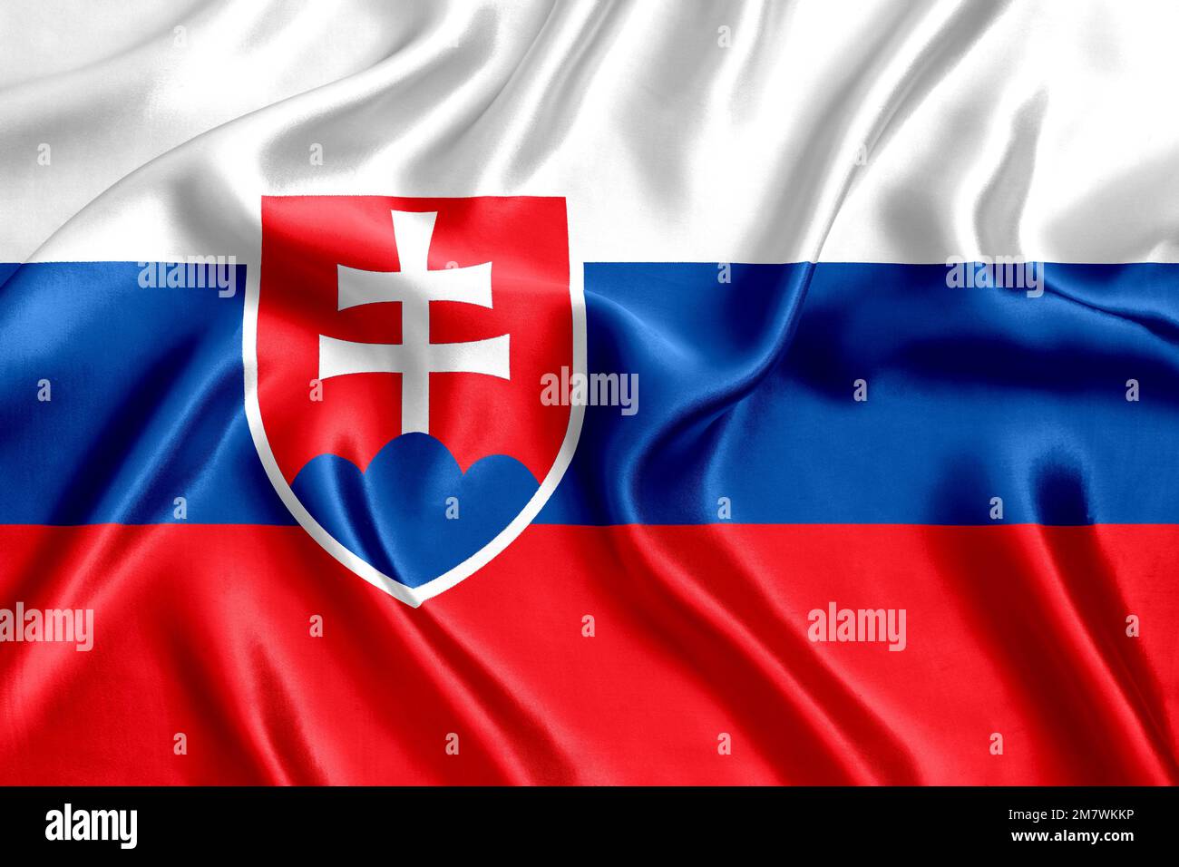 Flag of Slovakia Stock Photo - Alamy