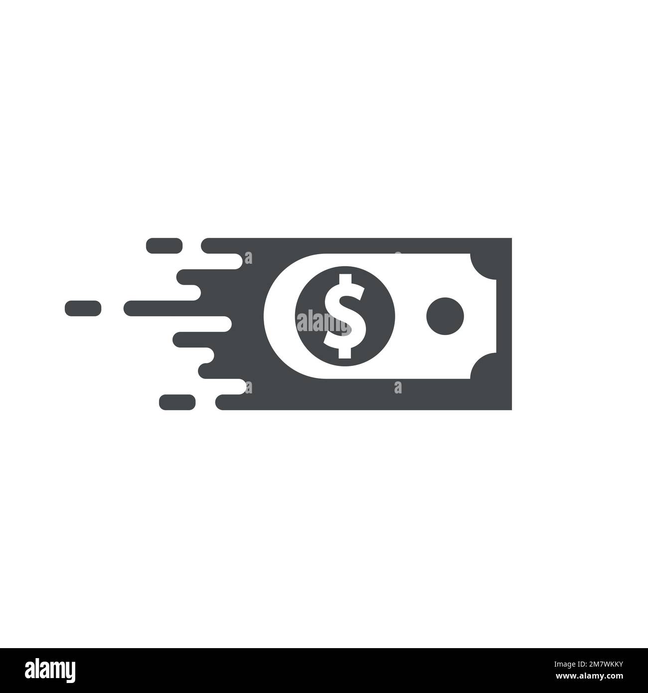 Fast pay linear icon isolated on white background. Vector illustration ...