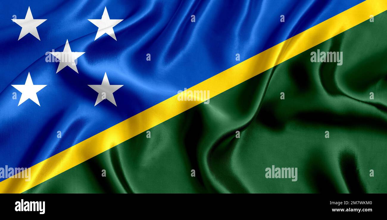 Flag of Solomon Islands Stock Photo - Alamy