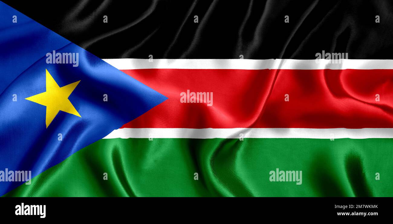 Flag of Southern Sudan Stock Photo - Alamy