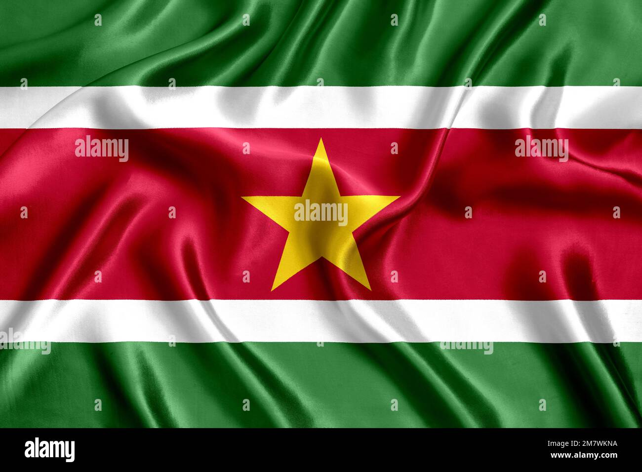 Flag of Suriname Stock Photo - Alamy