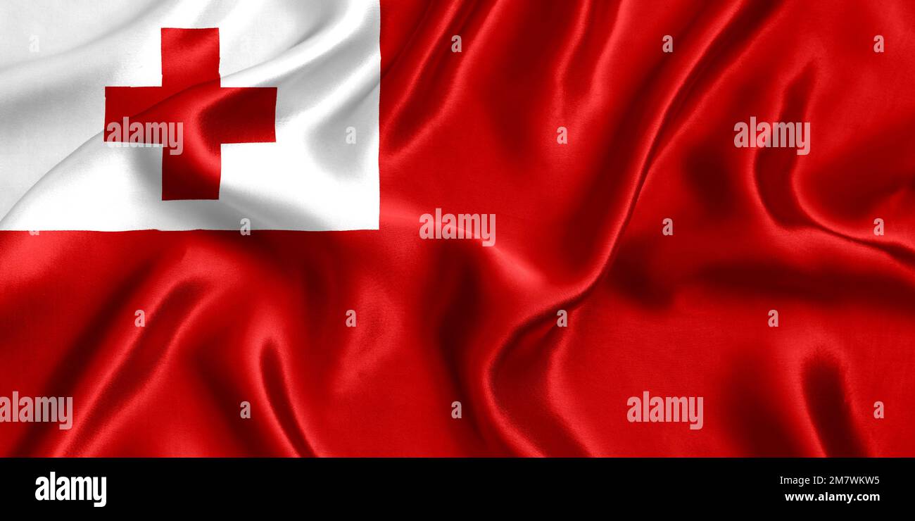 Flag of Tonga Stock Photo - Alamy
