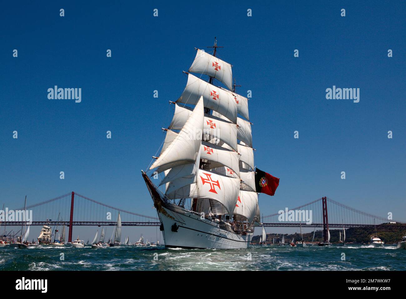 Portuguese Navy tall ship Sagres II, Lisbon, 2012 Stock Photo - Alamy