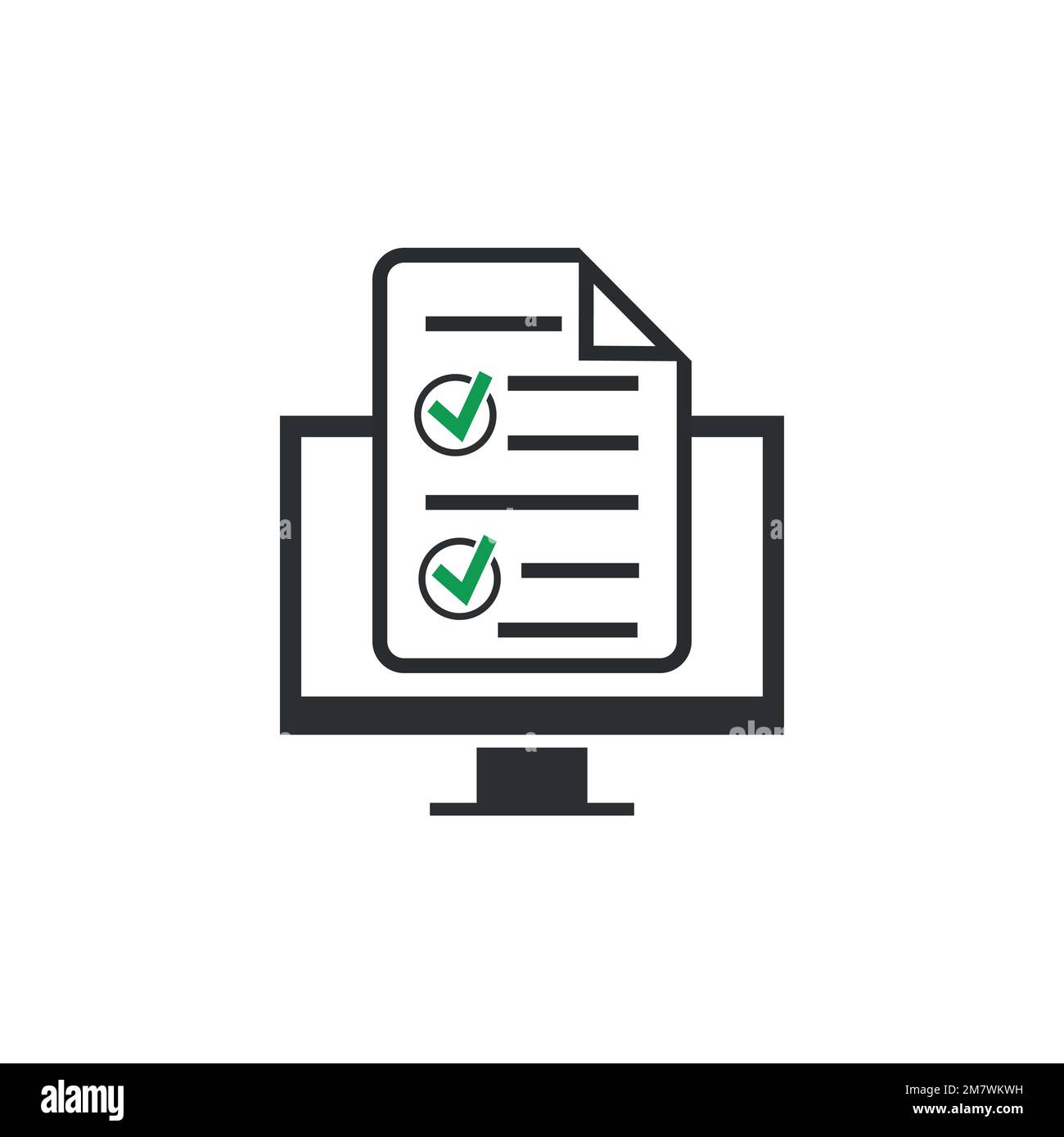 Online form icon isolated on white background. Vector illustration. Eps ...