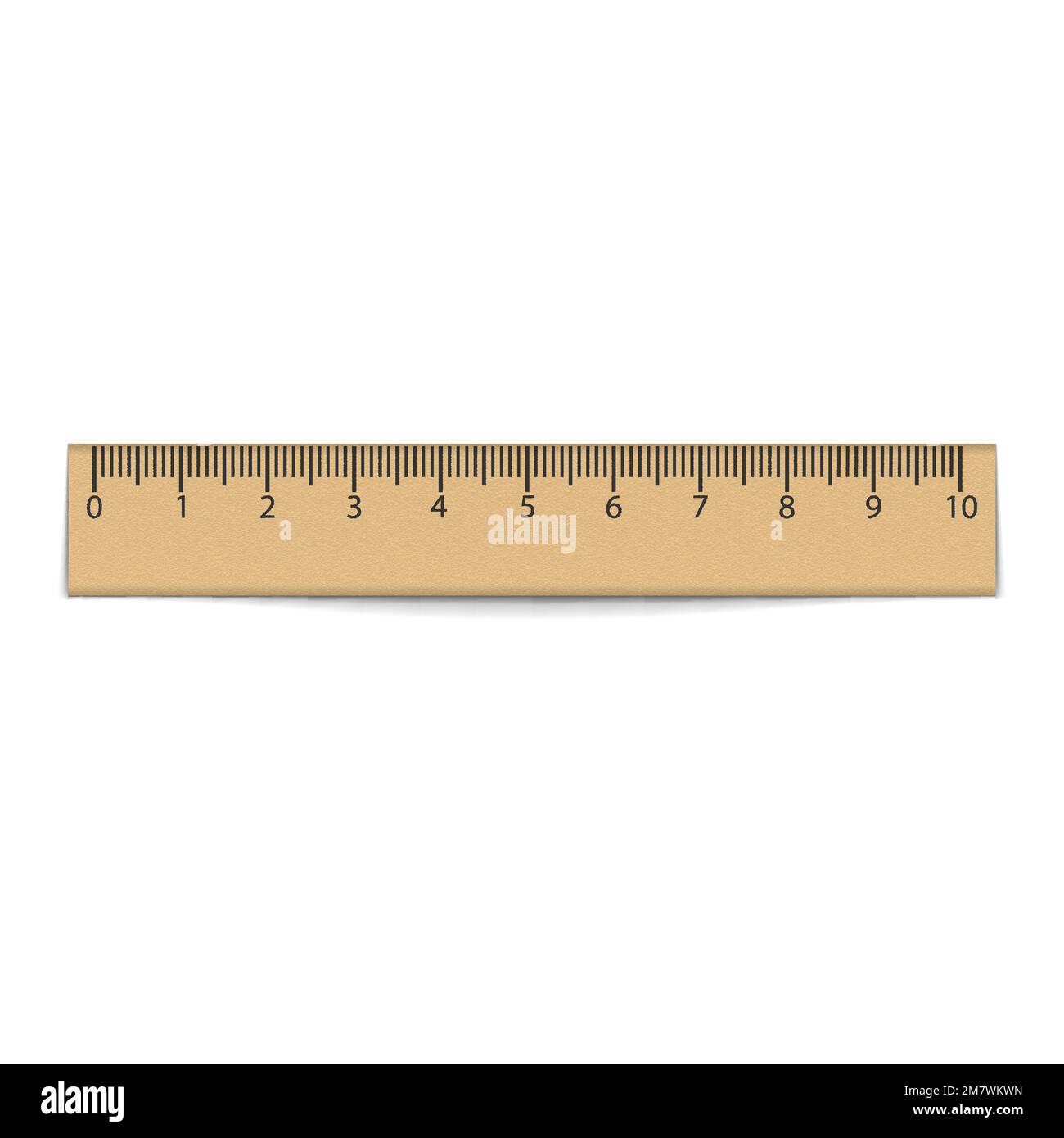 Realistic ruler isolated on white background. Vector illustration. Eps ...