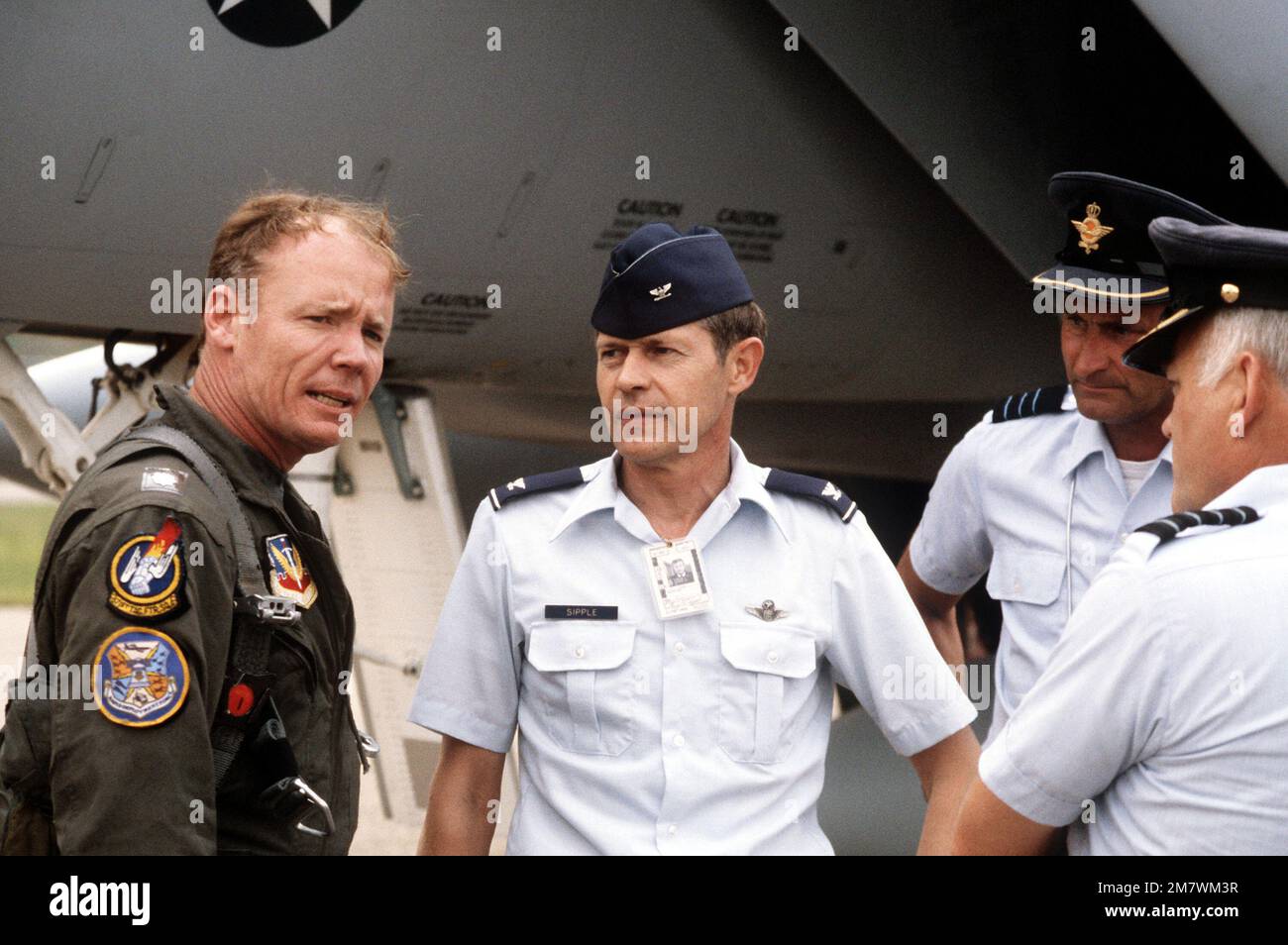 LCOL Ross Smith, commander of 71st Tactical Fighter Squadron, arrives ...