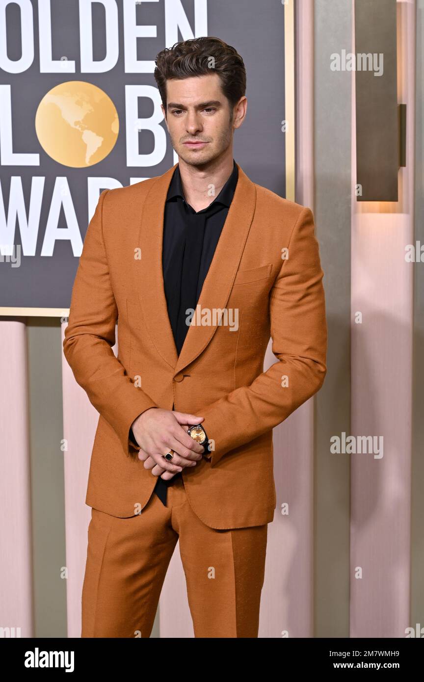 Los Angeles, USA. 10th Jan, 2023. Andrew Garfield arriving at the 80th ...