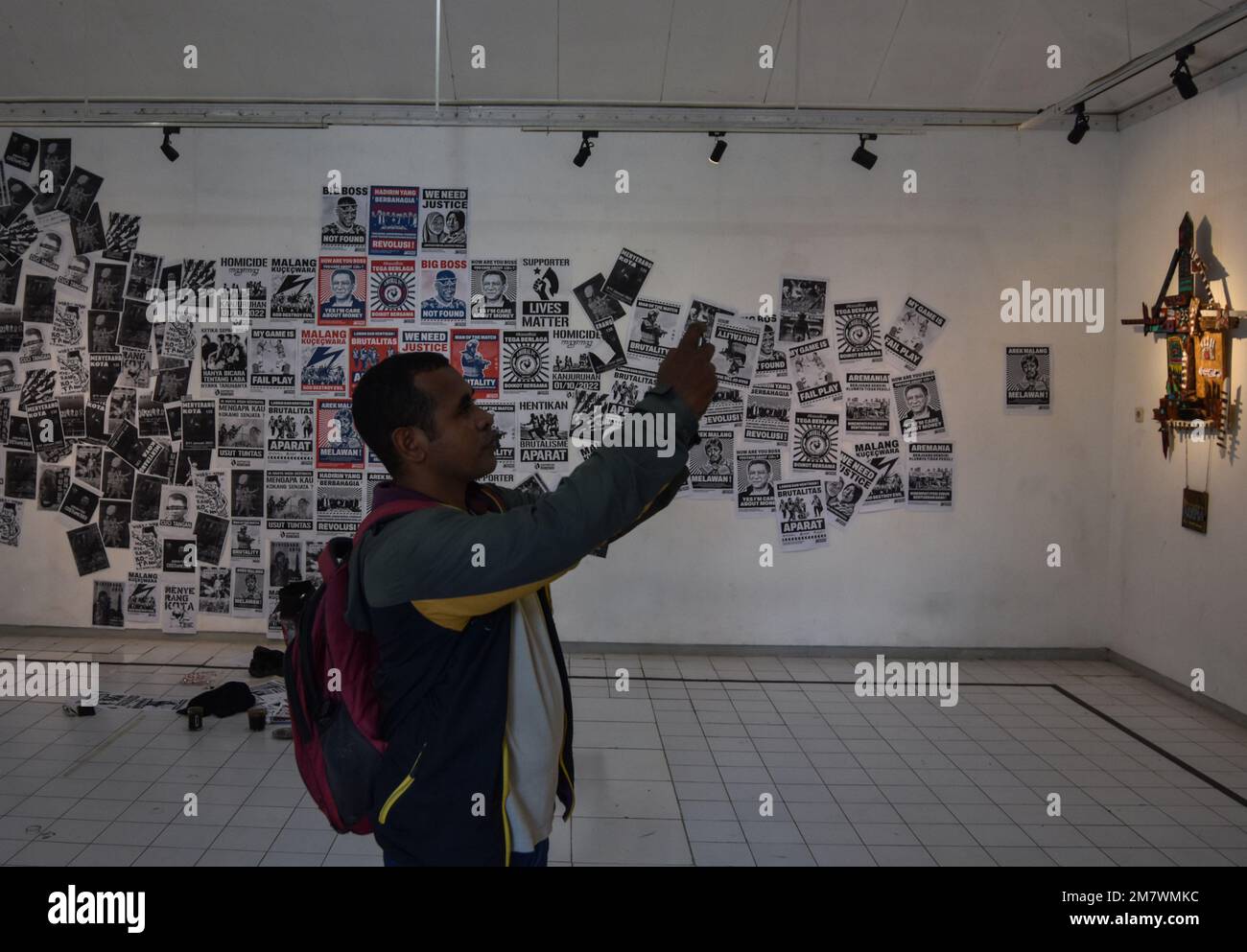 Malang, East Java, Indonesia. 10th Jan, 2023. a Visitor take pictures ...