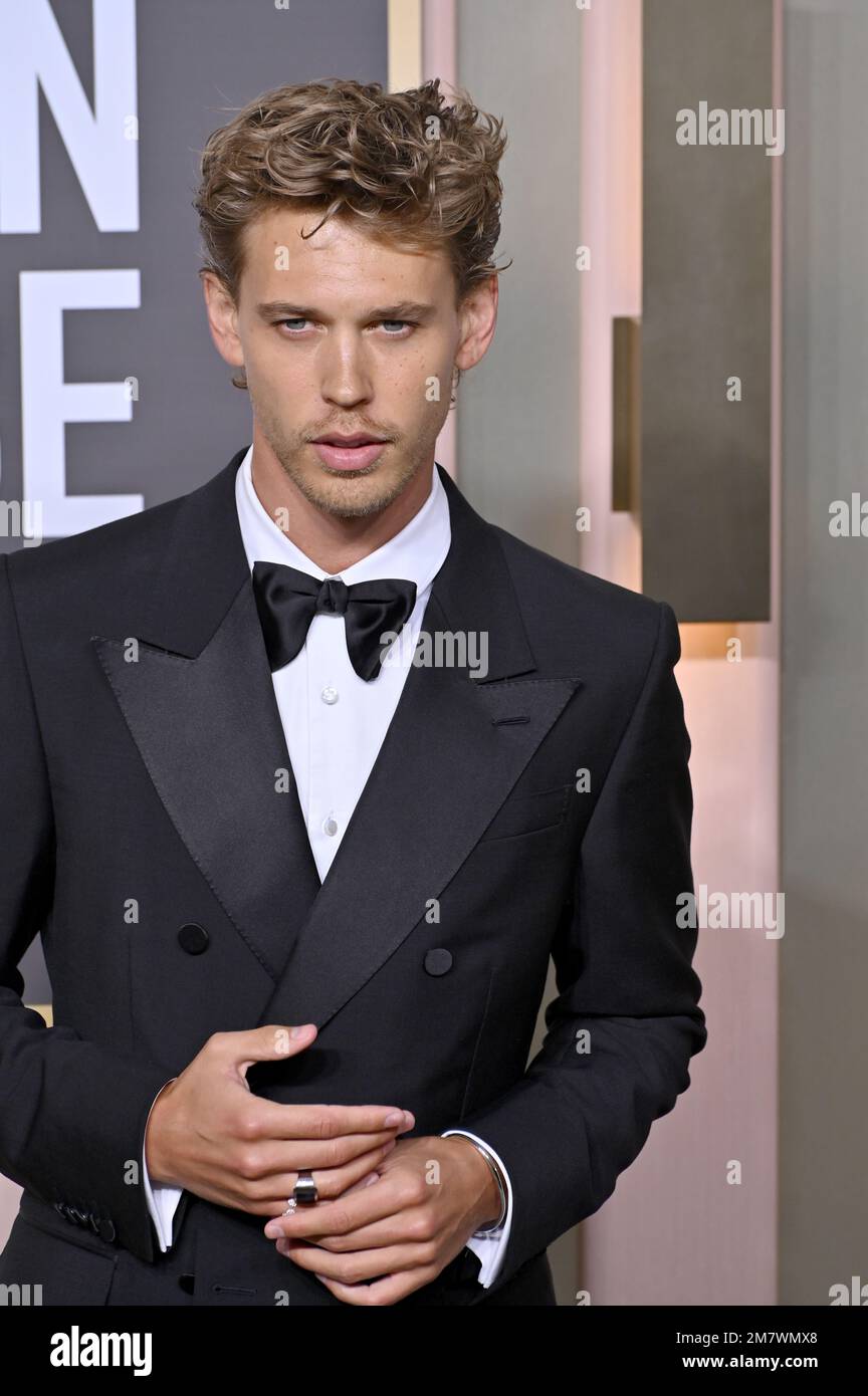 Los Angeles, USA. 10th Jan, 2023. Austin Butler arriving at the 80th ...