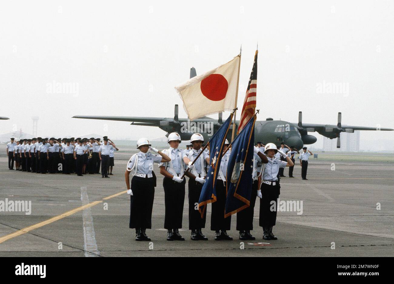 The Air Force color guard participates in the change of command ...