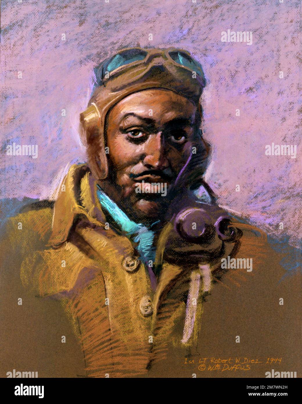 Artwork: "1LT Robert W. Diez," 1944 Artist: W. Duffus. Country: Unknown ...