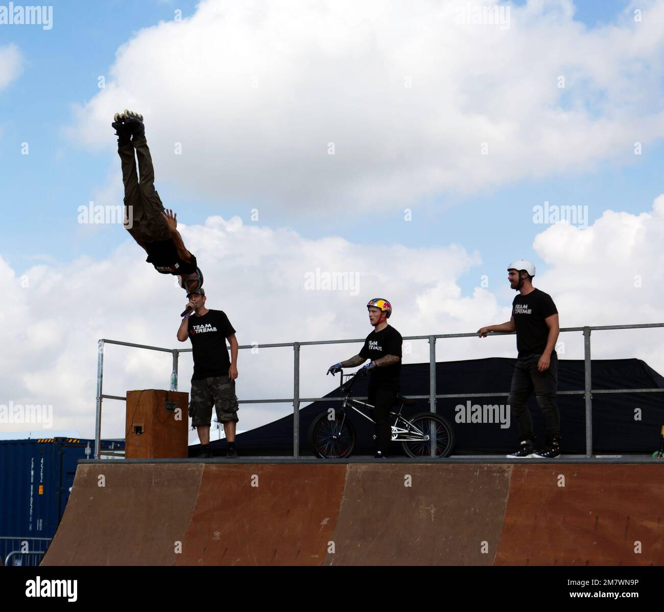 Extreme Sports demonstration by BMX Legends, skateboard, scooter and ...