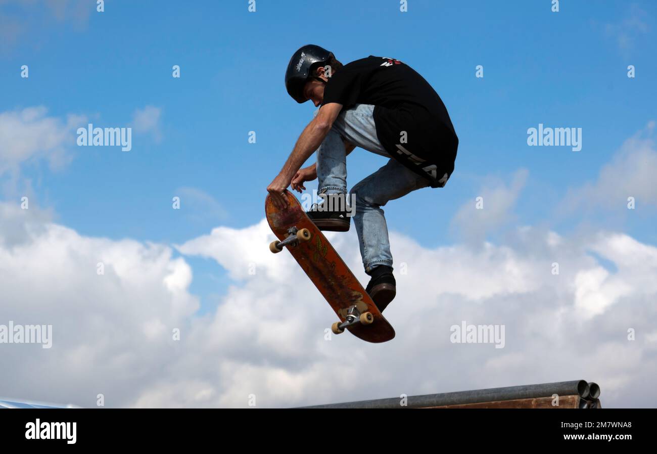 Extreme Sports demonstration by BMX Legends, skateboard, scooter and ...