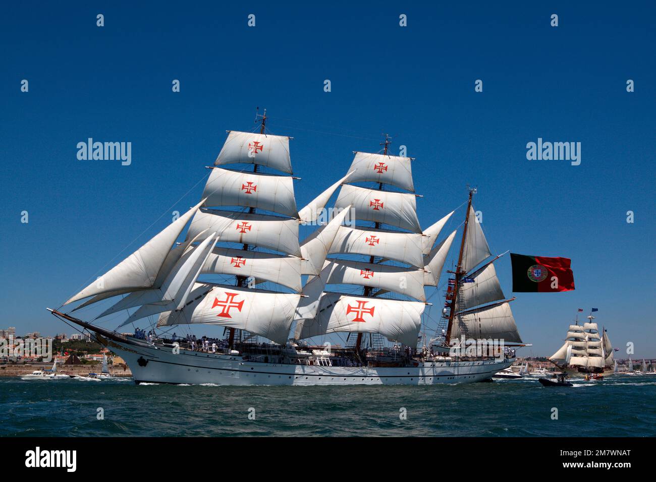 Portuguese Navy tall ship Sagres II, Lisbon, 2012 Stock Photo - Alamy